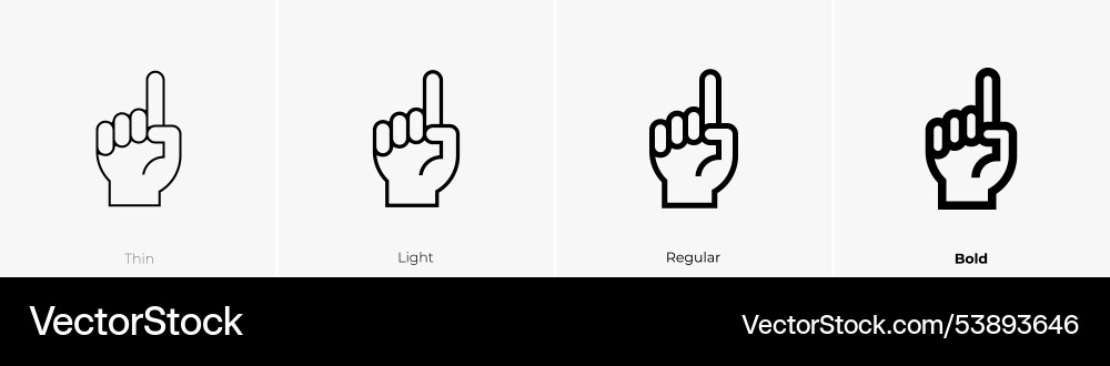 Tarjani icon thin light regular and bold style Vector Image