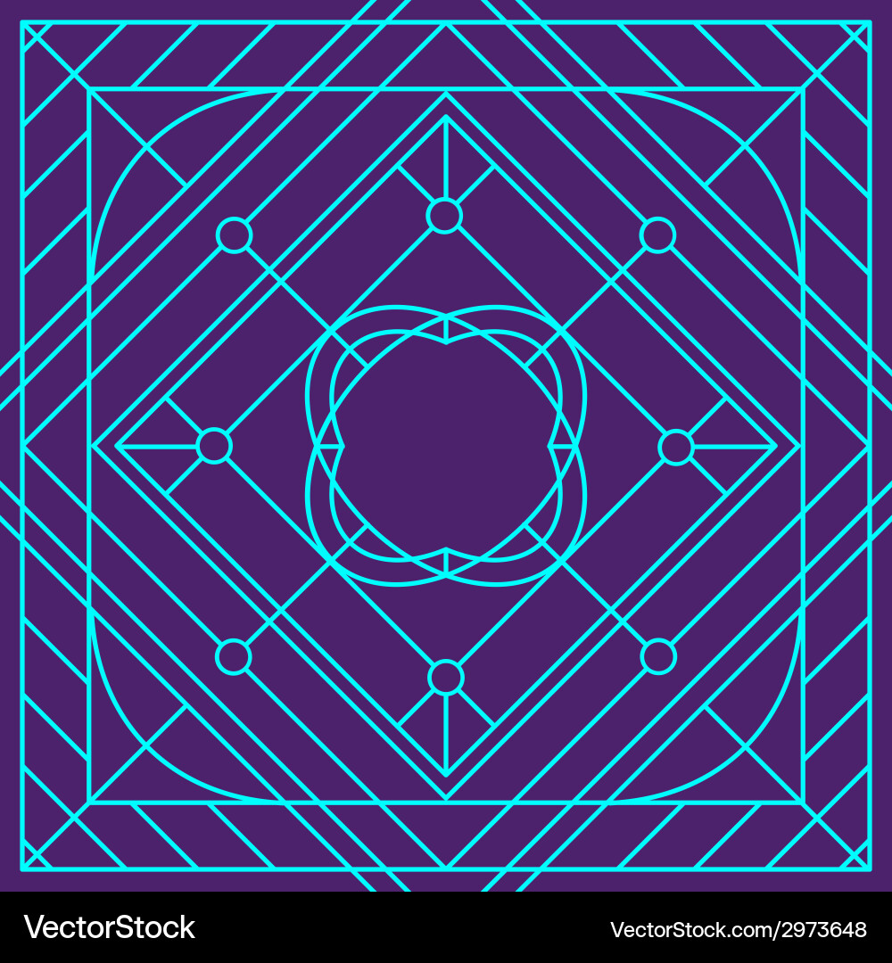 Abstract template in outline style - hipster Vector Image