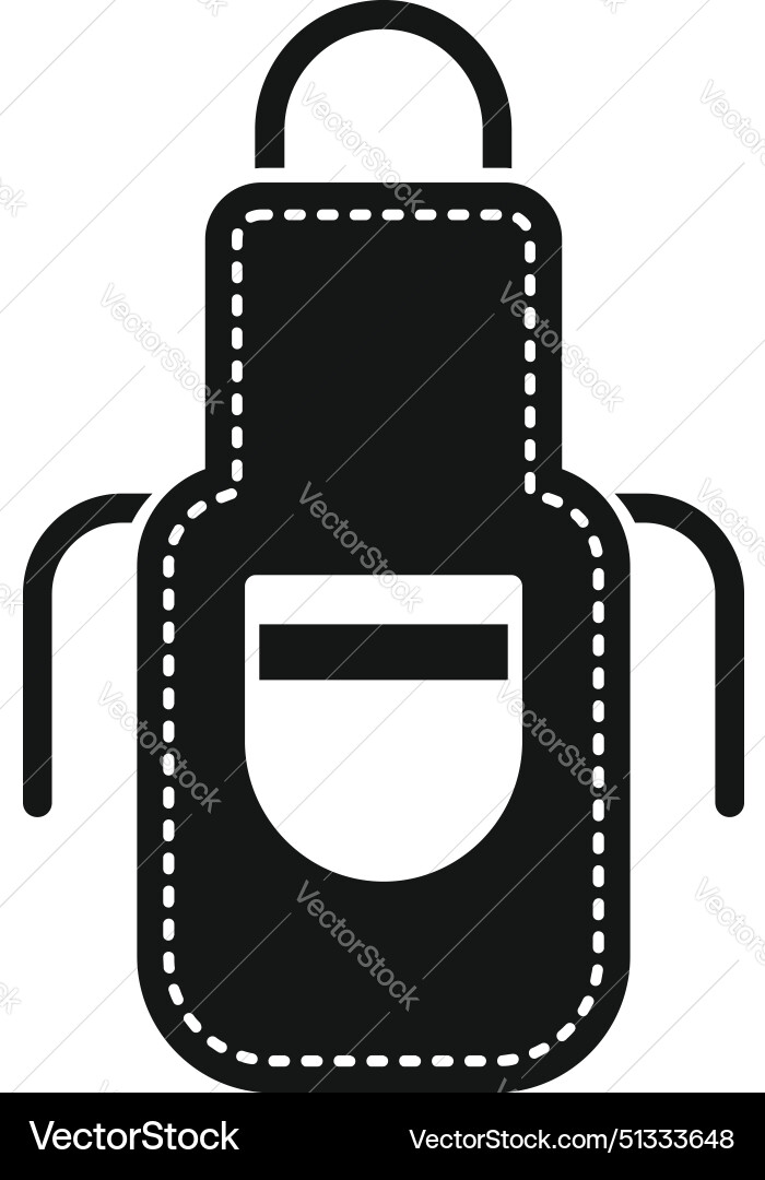 Black apron icon design Royalty Free Vector Image