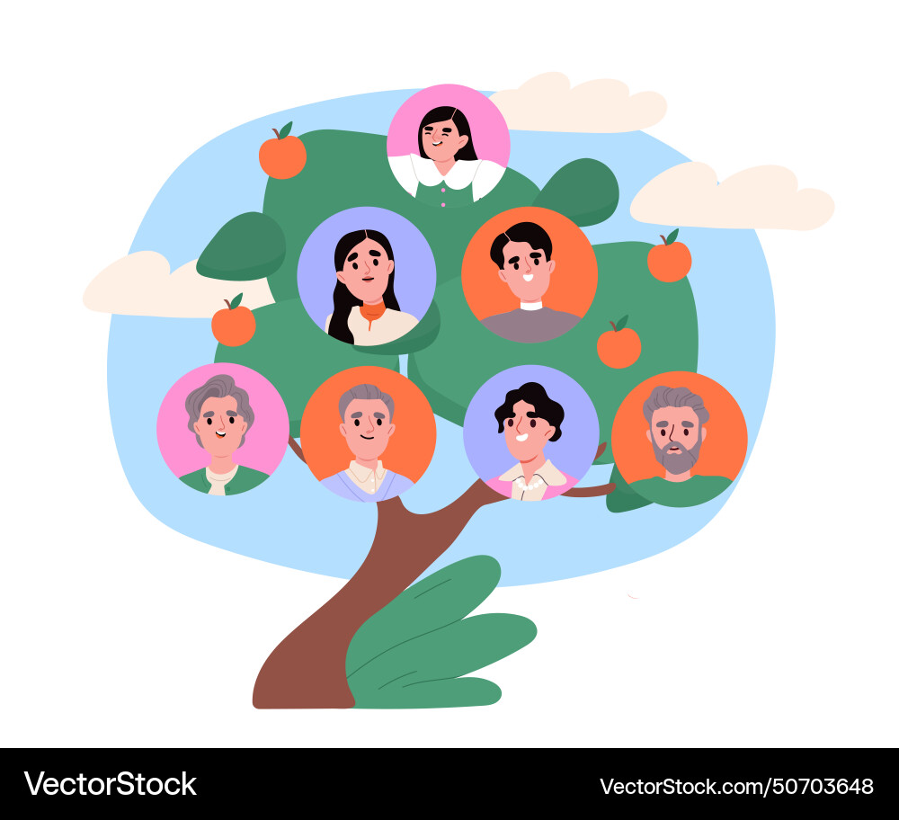 Family tree concept Royalty Free Vector Image - VectorStock