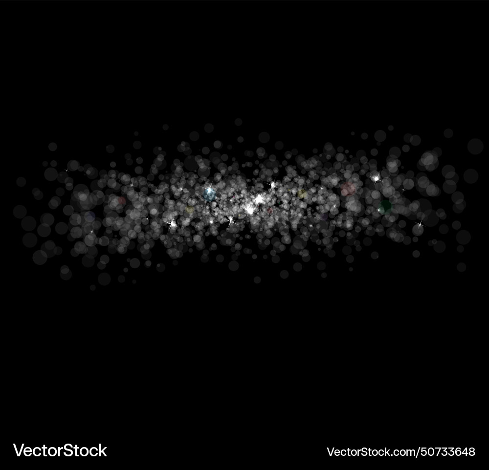 Many stars in space galaxy cloud Royalty Free Vector Image