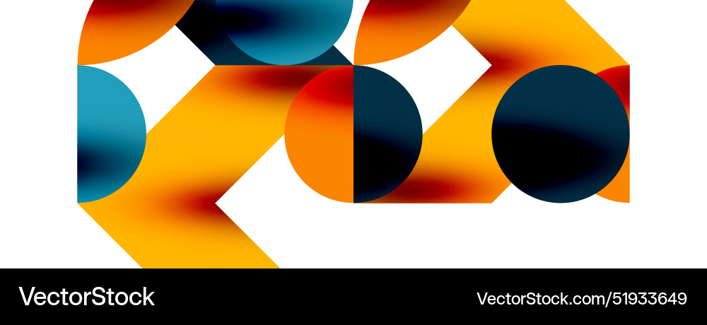 Circle pattern round elements with lines Vector Image