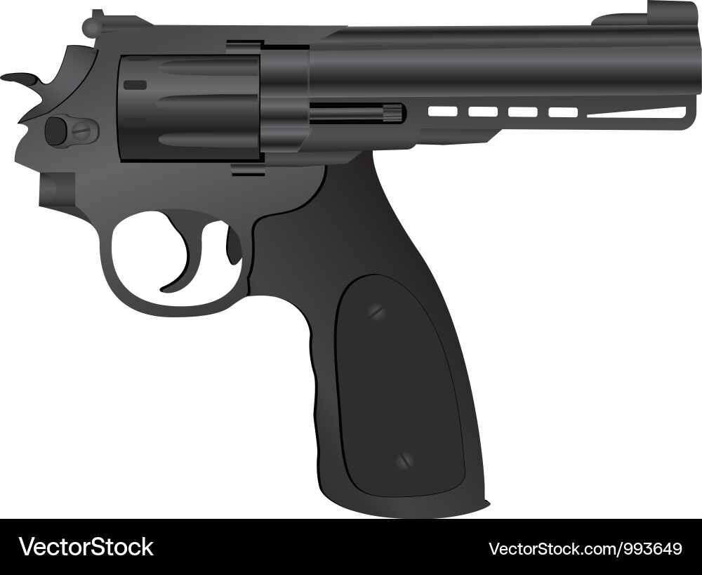 Correct pistol Royalty Free Vector Image - VectorStock