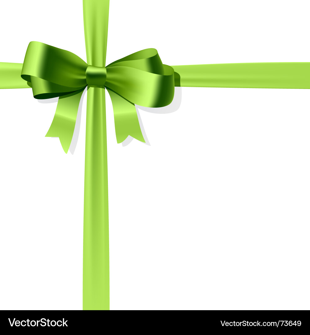 Gift bow Royalty Free Vector Image - VectorStock