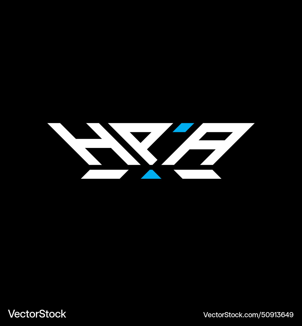 Hpa letter logo design simple and modern Vector Image