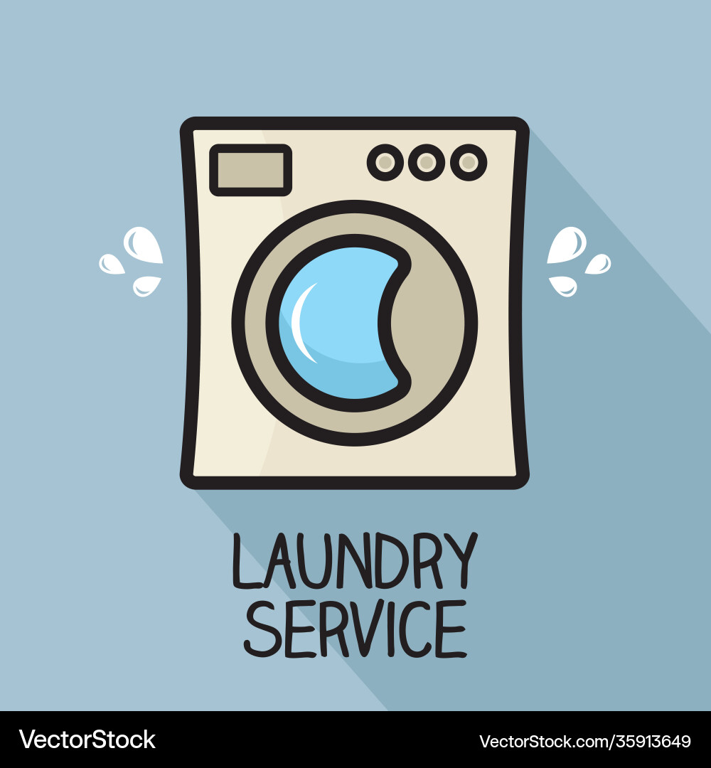 Laundry service Royalty Free Vector Image - VectorStock