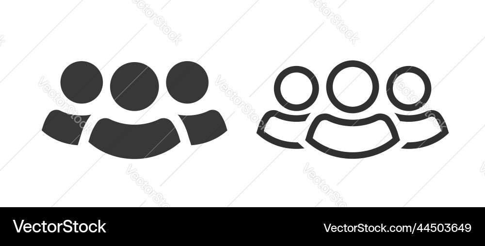 People person group icon or staff user member Vector Image