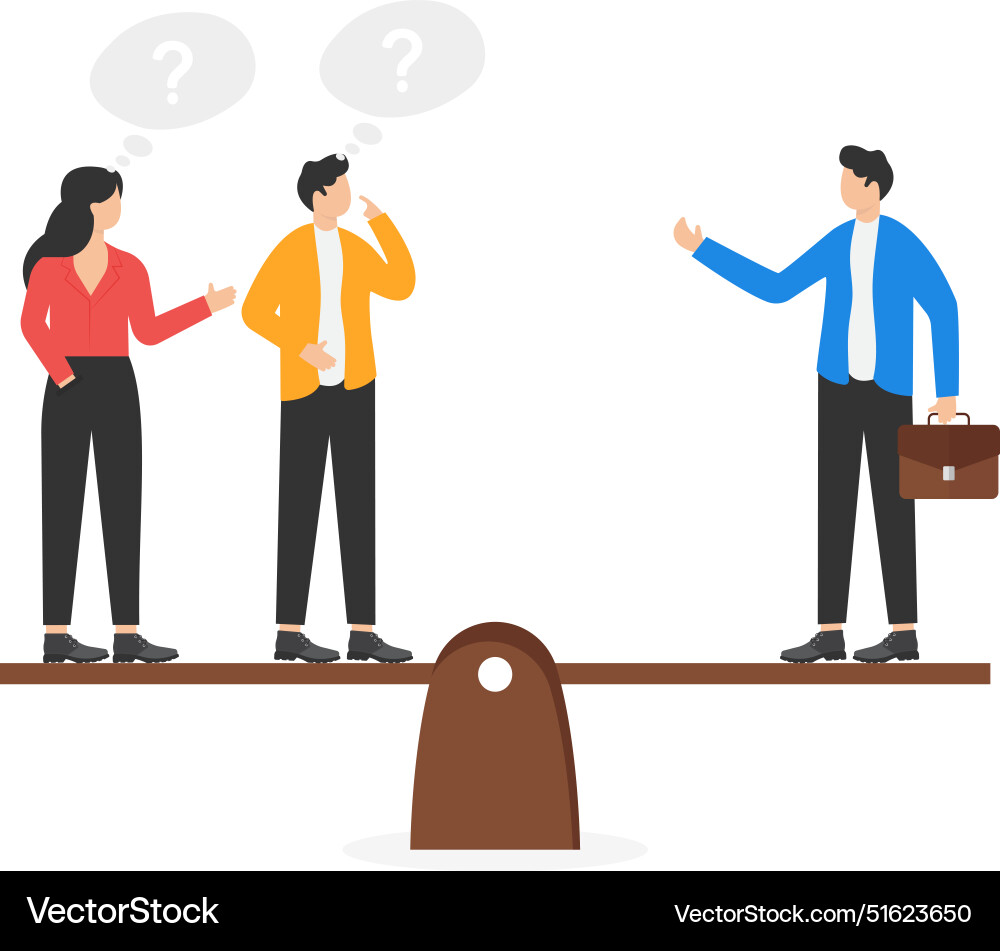 Double standard in the workplace treating employe Vector Image