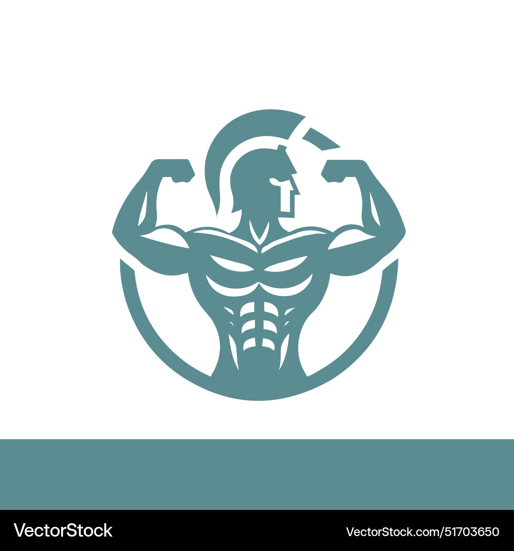 Strong gym man logo Royalty Free Vector Image - VectorStock