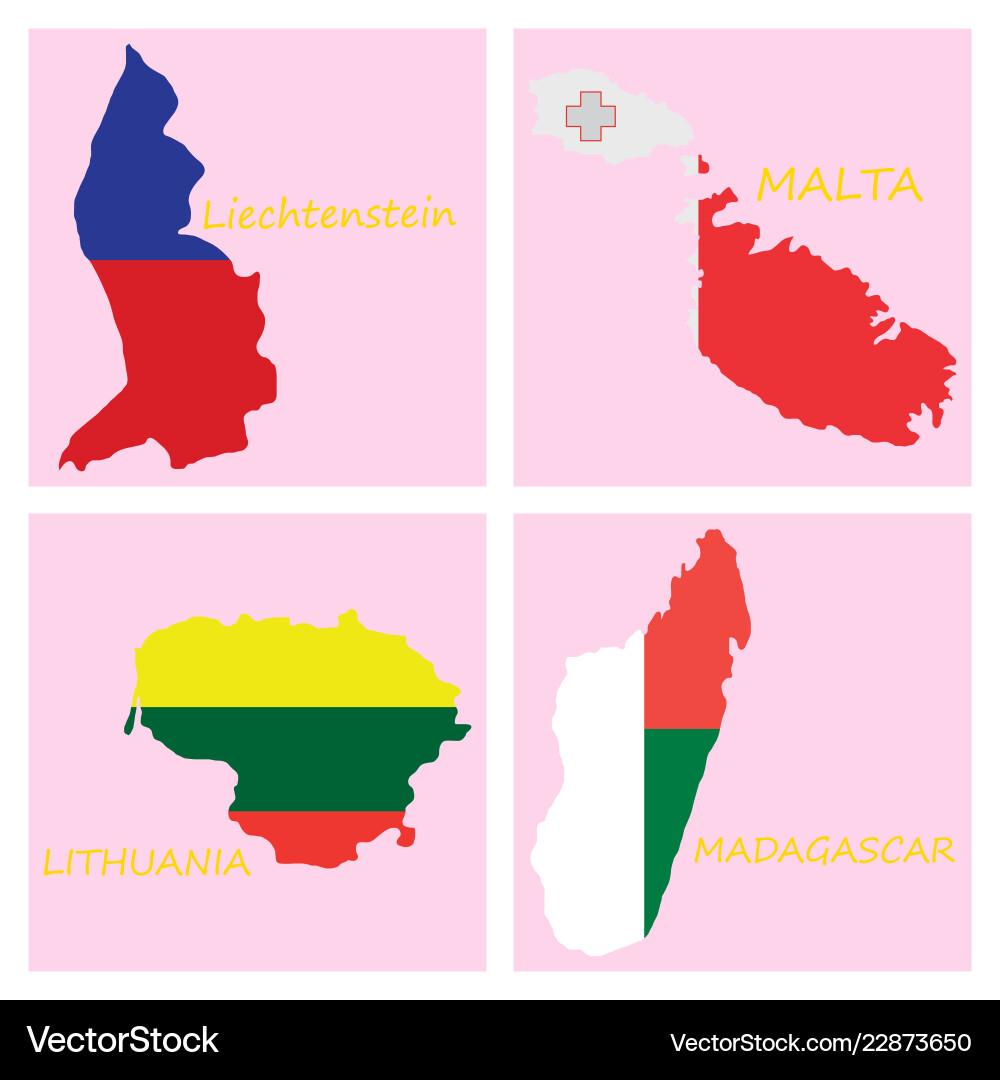 World Map - Countries and Continents Royalty Free Vector