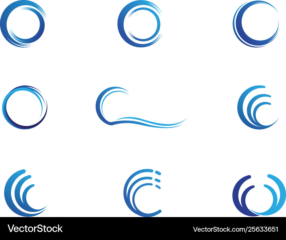 C wave logo design Royalty Free Vector Image - VectorStock