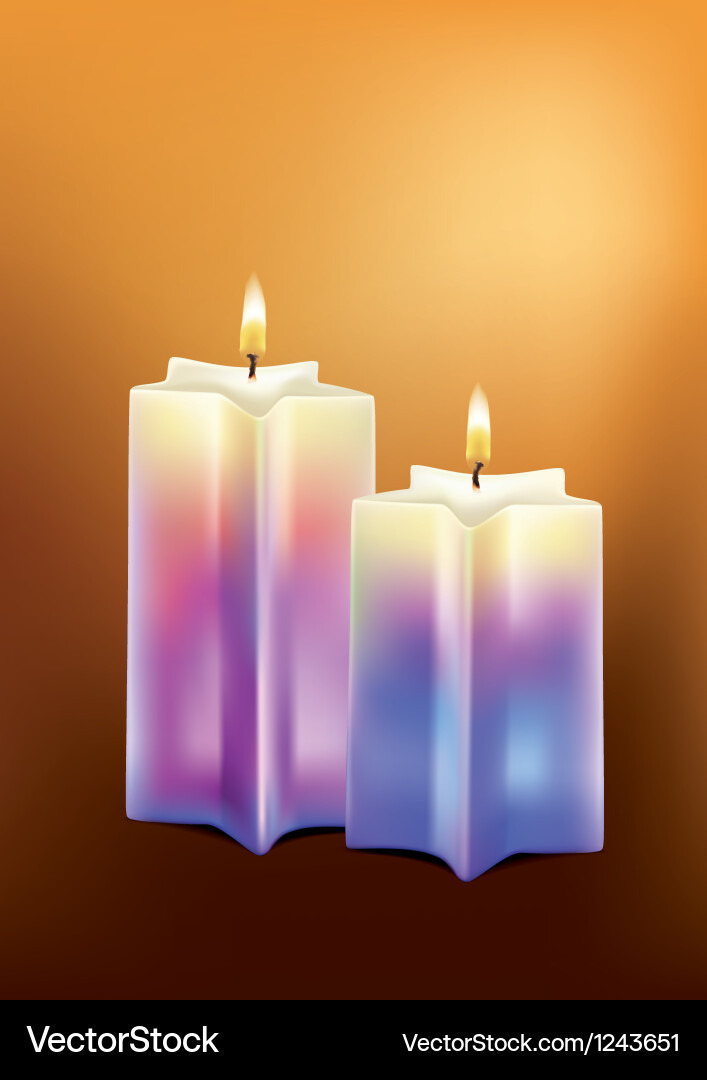 Candles Royalty Free Vector Image - VectorStock