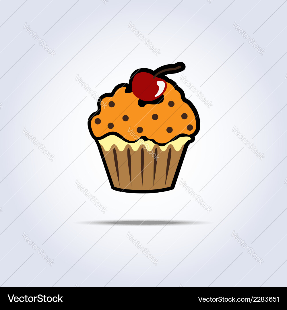 Cream cake Royalty Free Vector Image - VectorStock