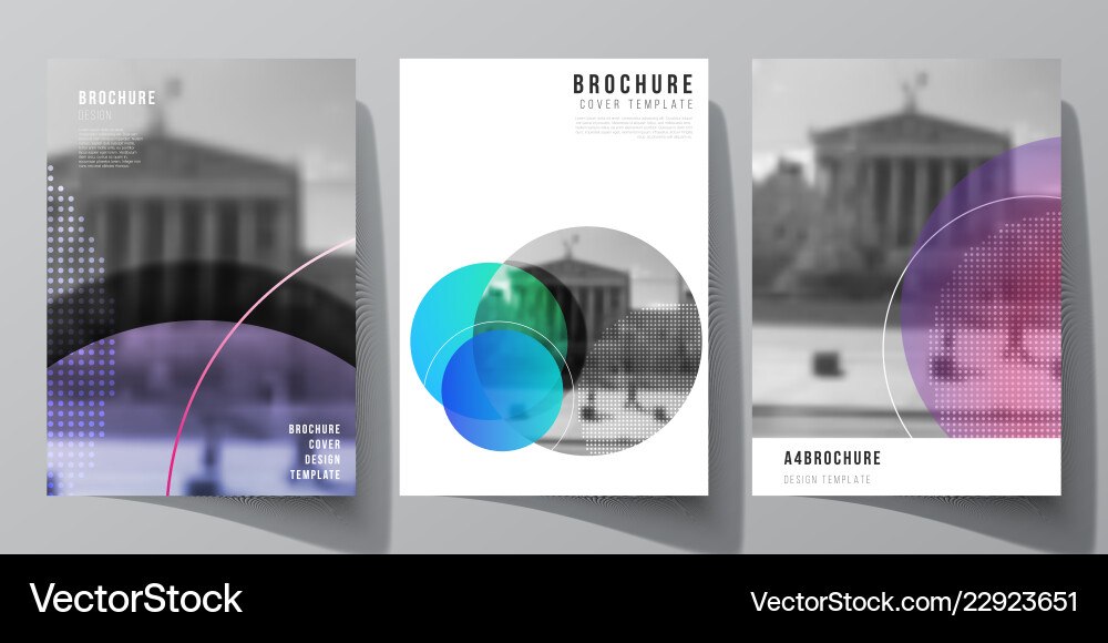 Layout of a4 format modern cover Royalty Free Vector Image