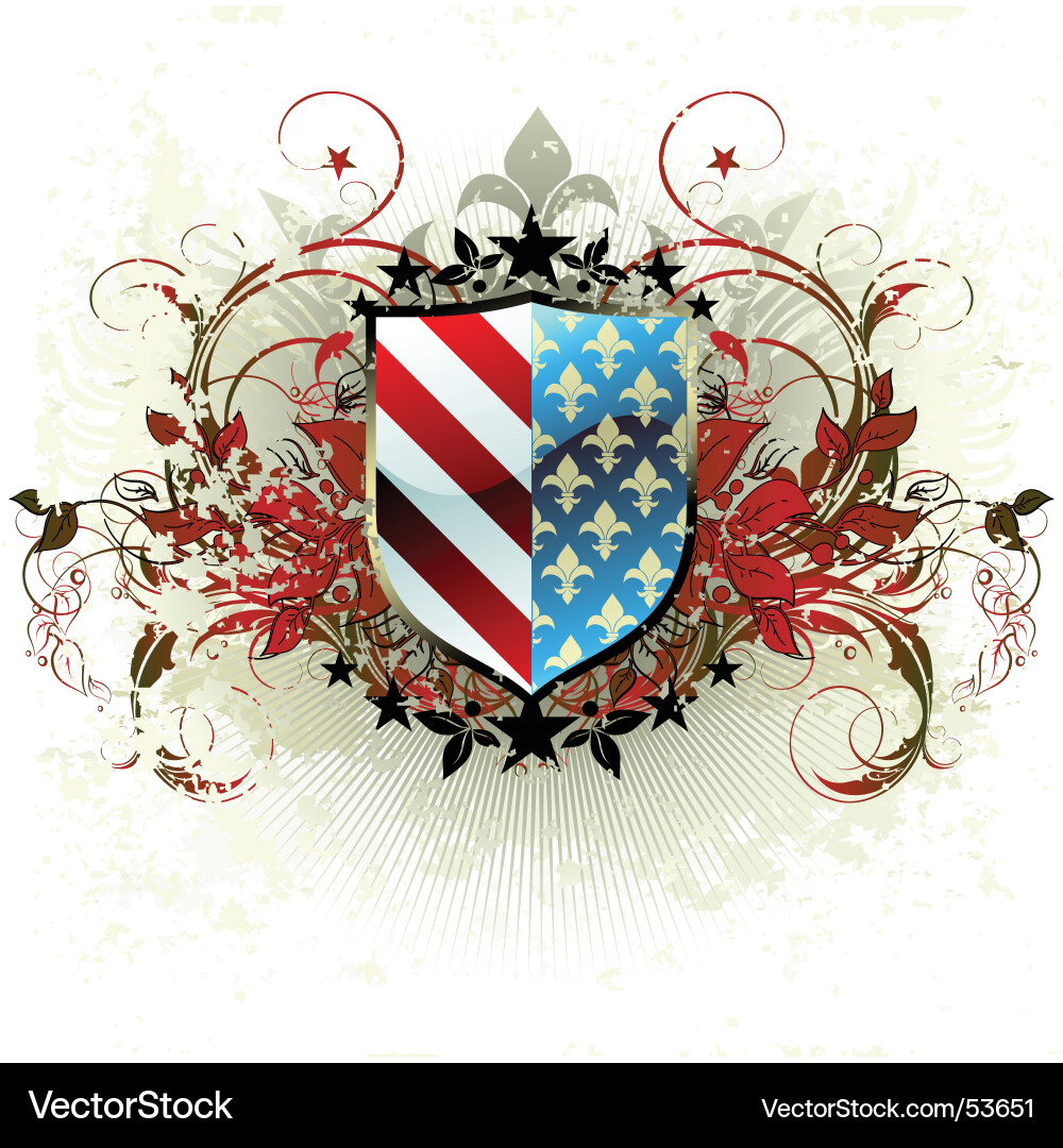 Ornamental shield Royalty Free Vector Image - VectorStock