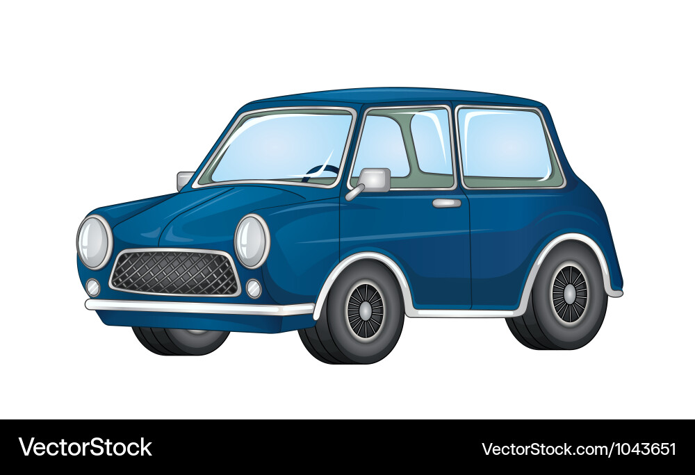 Toy mini car Royalty Free Vector Image - VectorStock