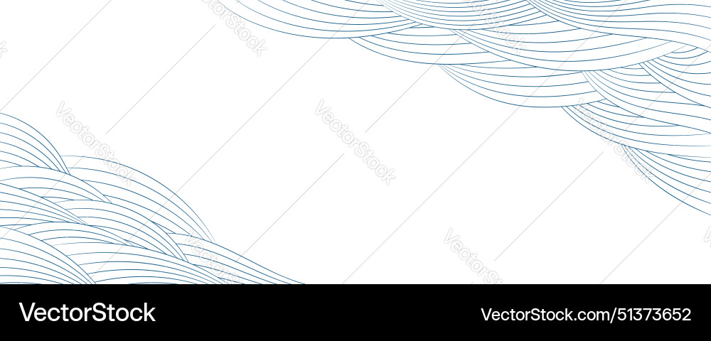 Clouds waves curved lines abstract background Vector Image