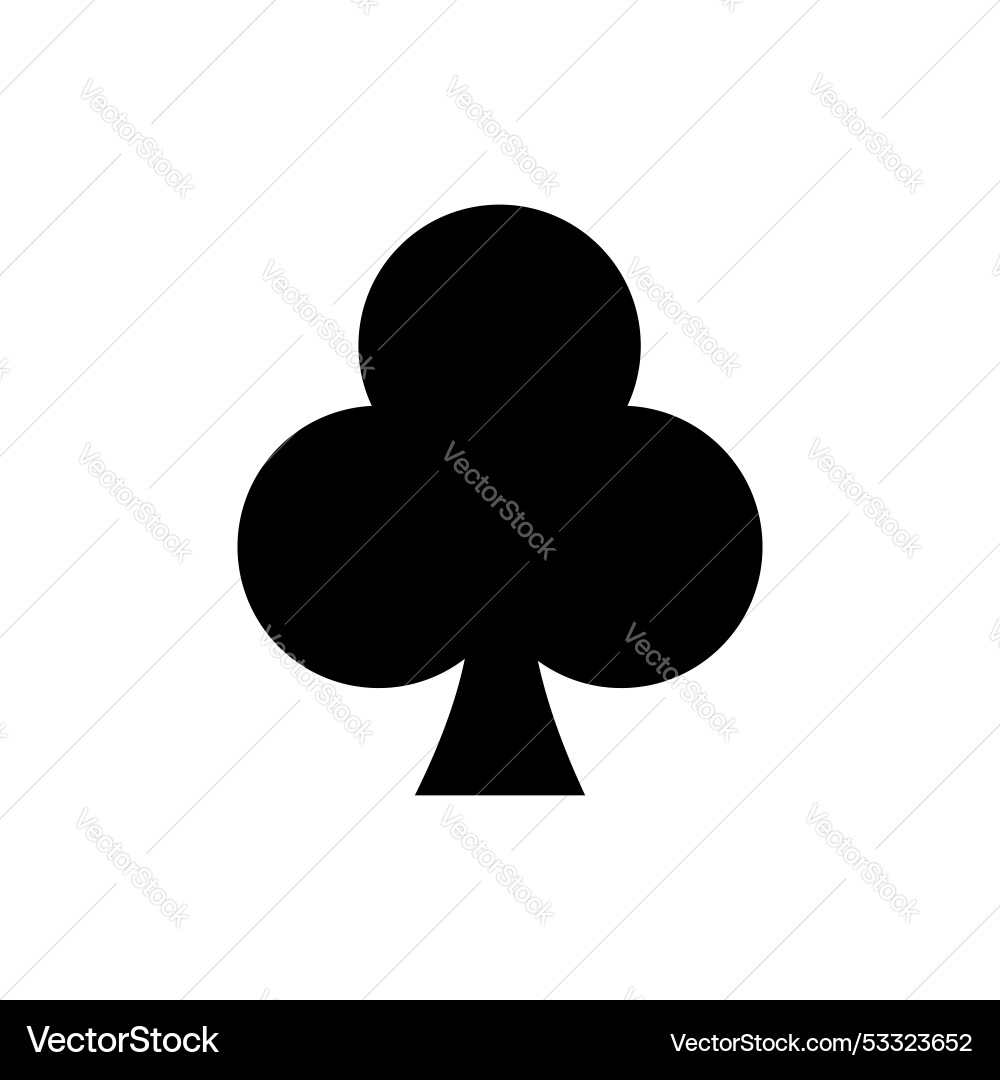 Club icon isolated on white background Royalty Free Vector
