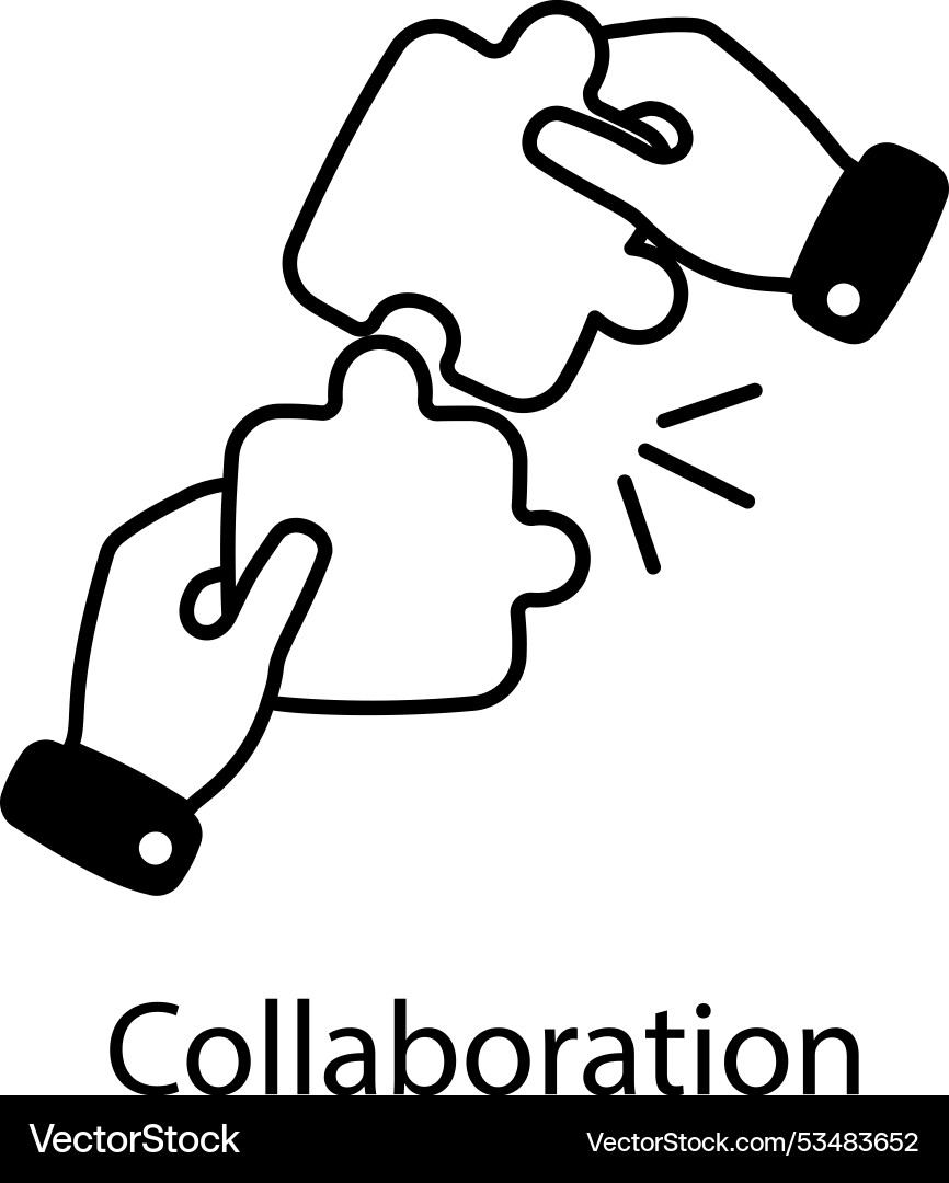 Collaboration Royalty Free Vector Image - VectorStock