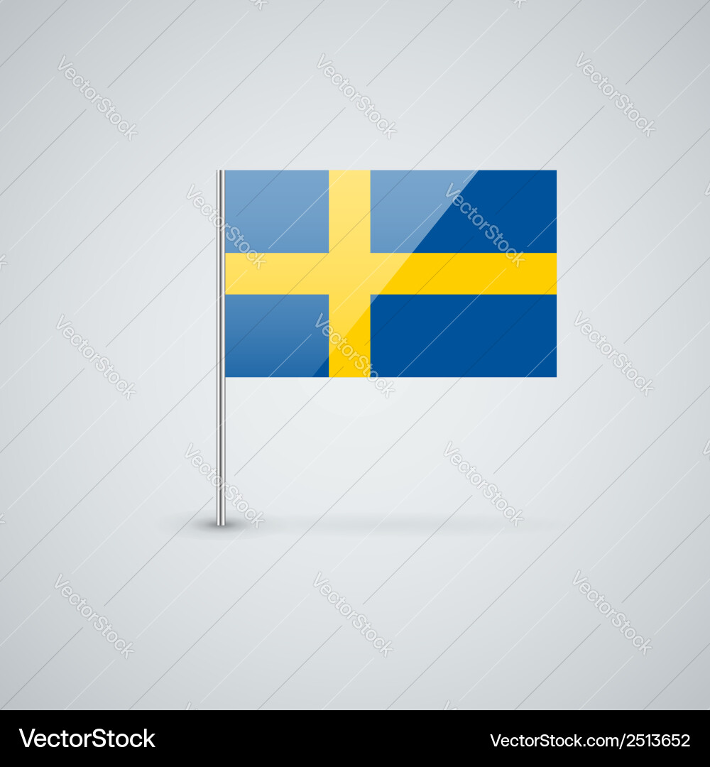 Flag of sweden Royalty Free Vector Image - VectorStock