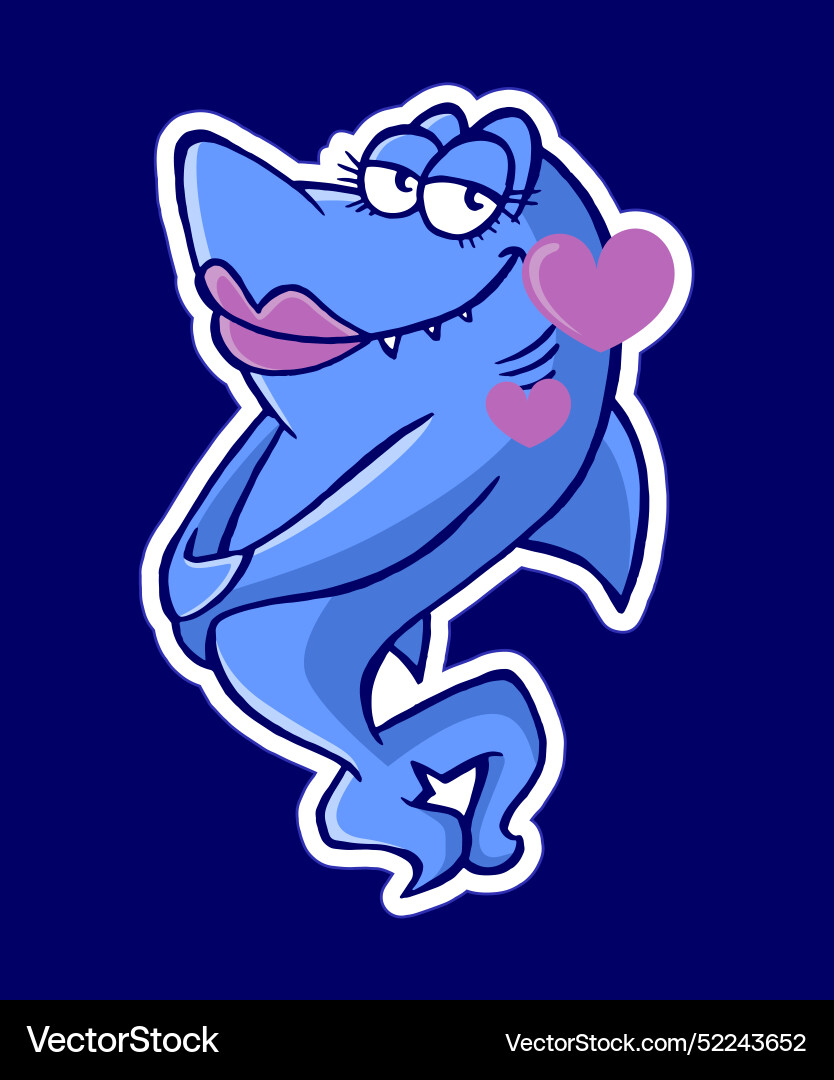Lady shark Royalty Free Vector Image - VectorStock Lady shark Royalty Free Vector Image - VectorStock