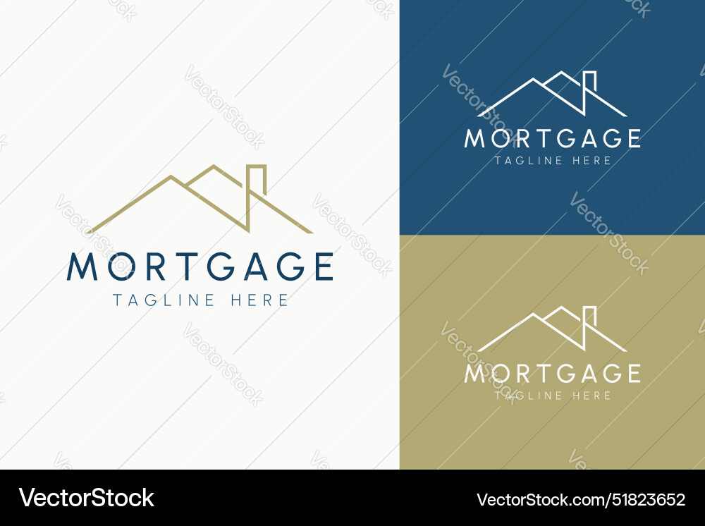 Mortgage logo house property building construction