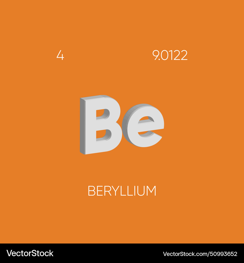 One of the periodic table elements with name Vector Image