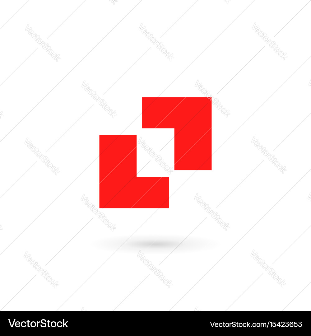 Abstract logo icon with letter l design template Vector Image