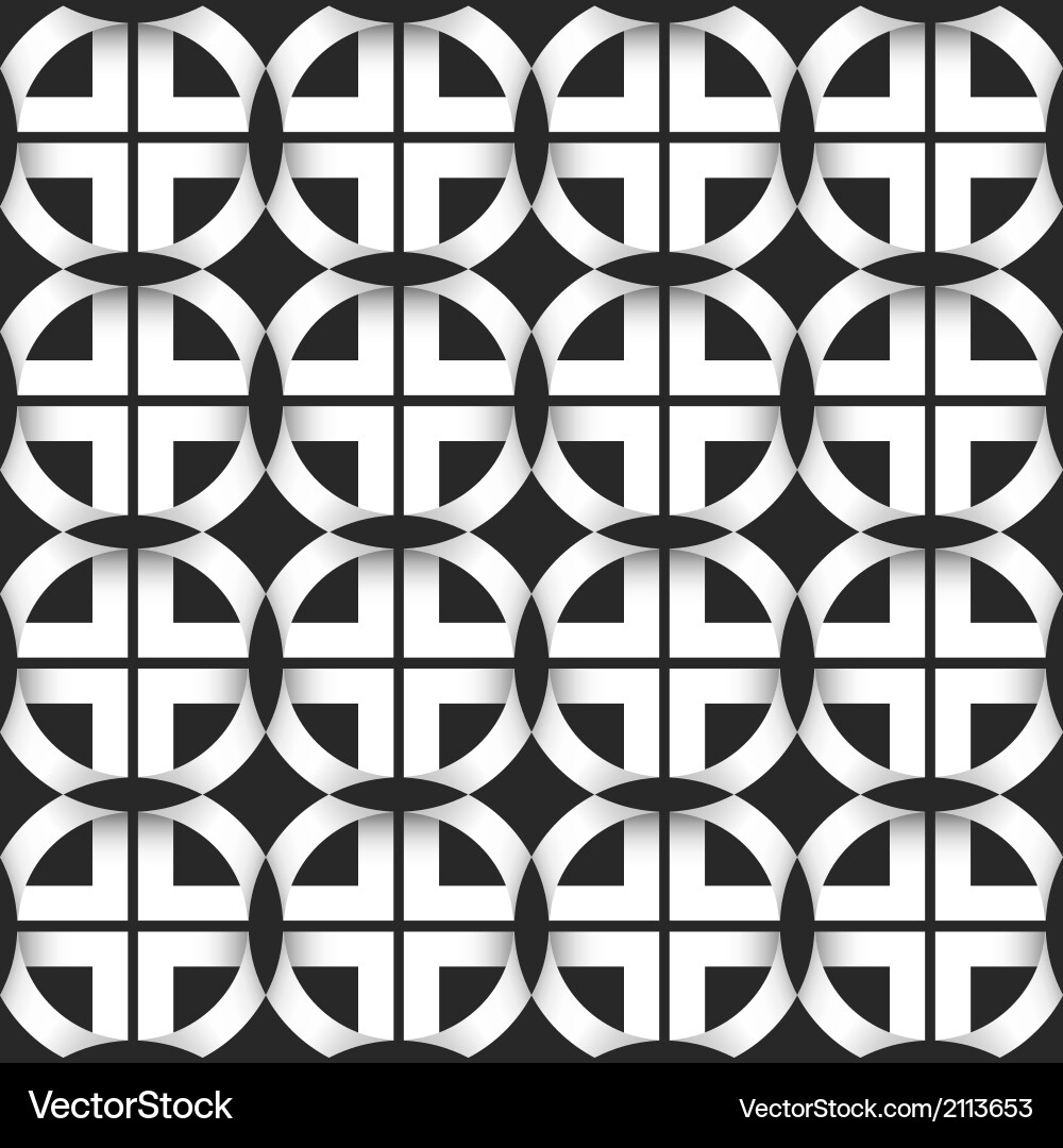 Black and White Circular Pattern Royalty Free Vector Image
