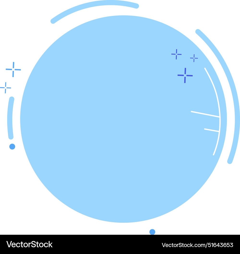 Blue circle abstract background design elements Vector Image