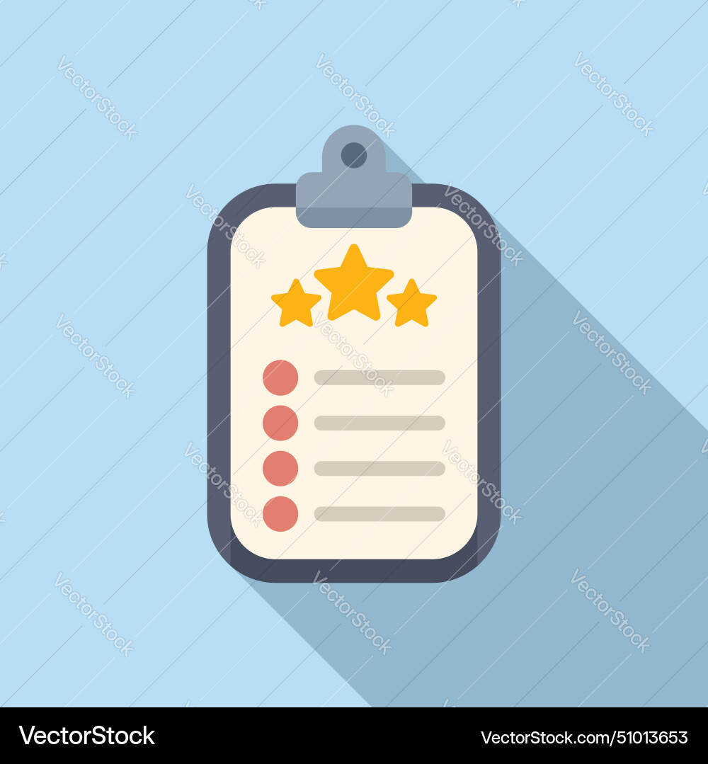 Leader clipboard icon flat success Royalty Free Vector Image