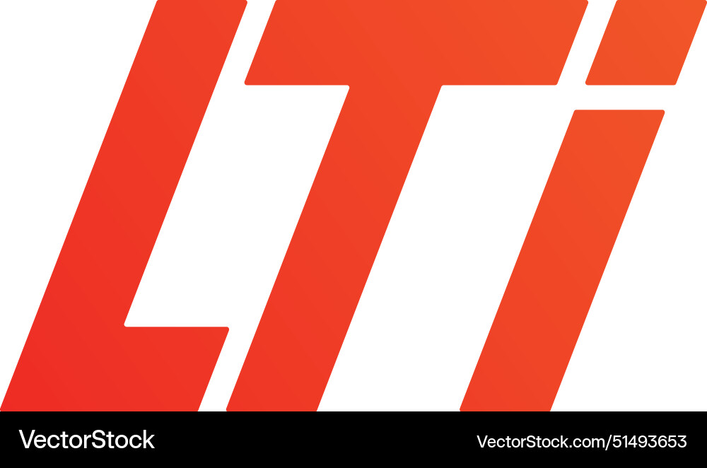 Lti Logo oder es Design Template-Symbol Lizenzfreier Vektor
