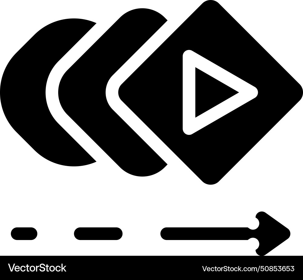 Ui animation ux design glyph icon Royalty Free Vector Image