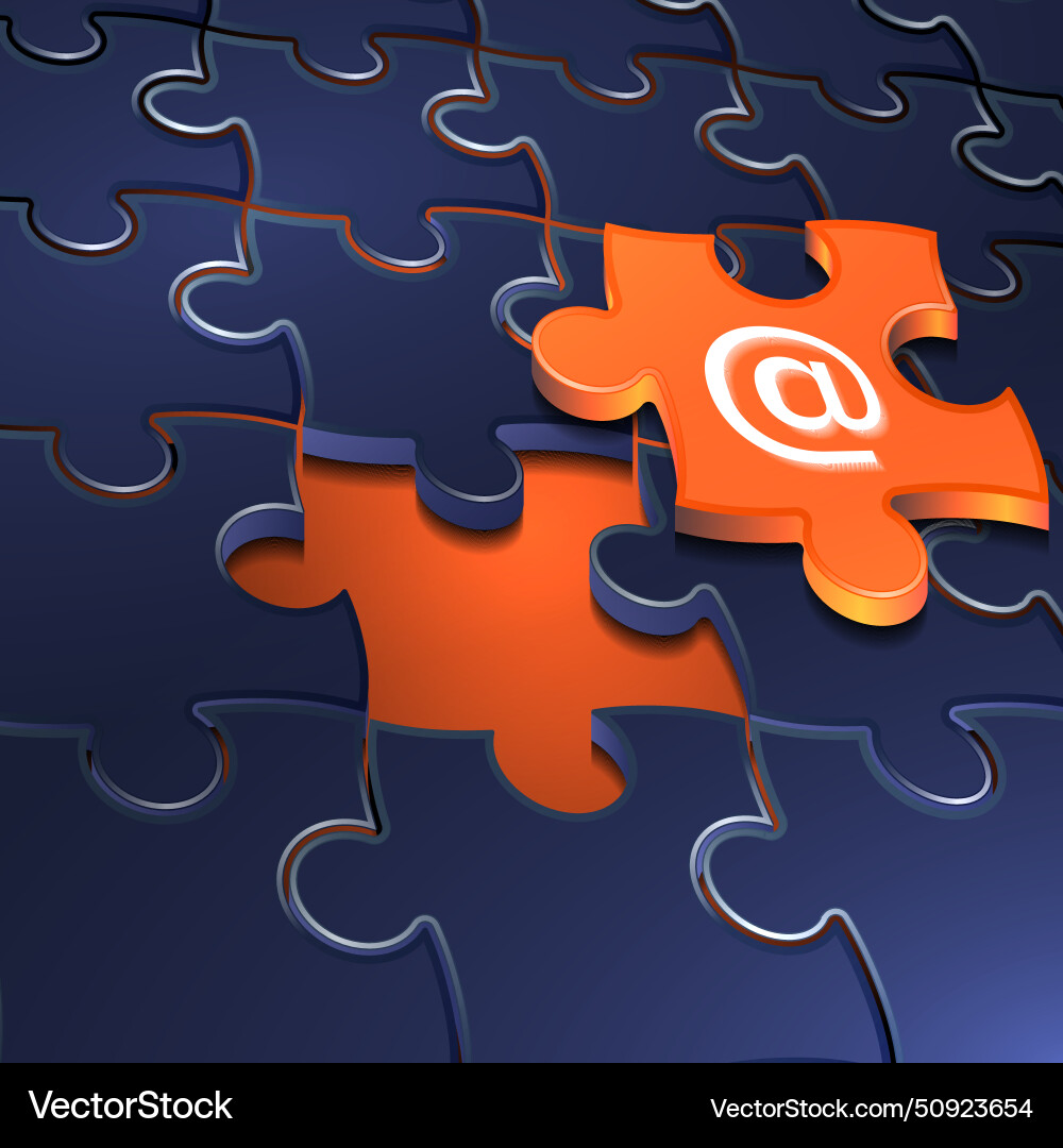 Background realistic puzzles Royalty Free Vector Image