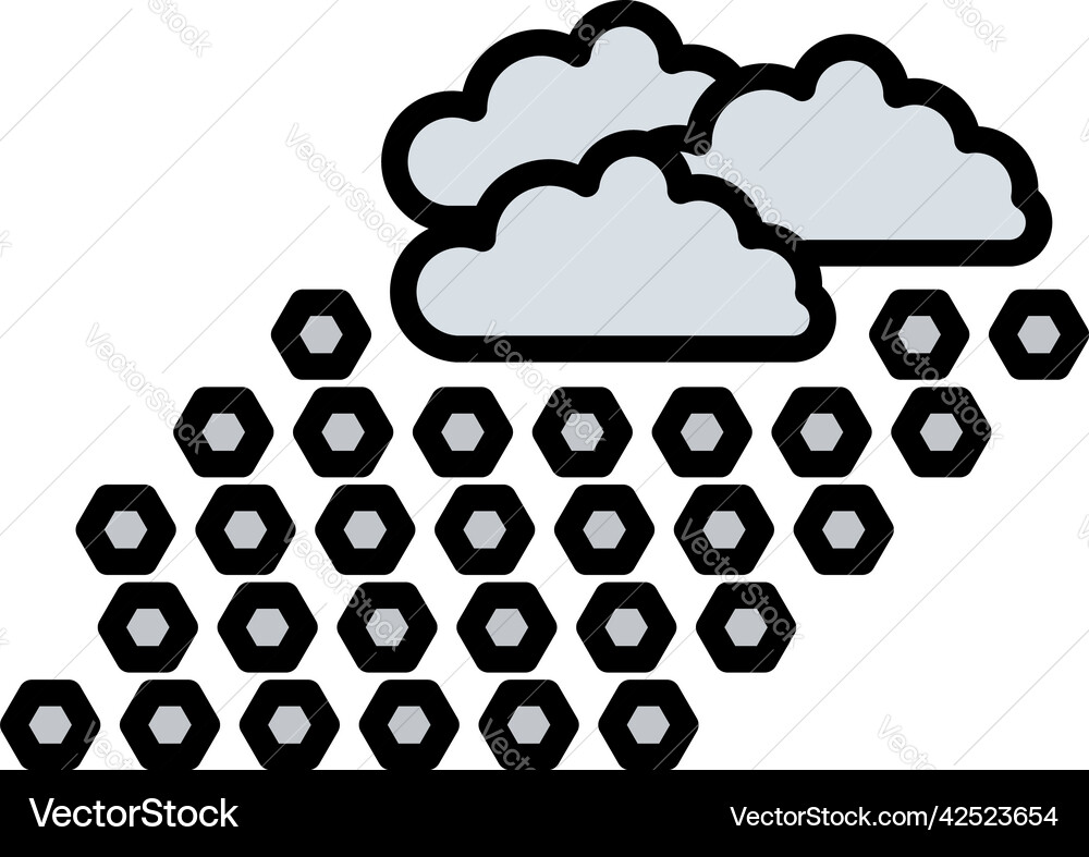 Hail icon Royalty Free Vector Image - VectorStock