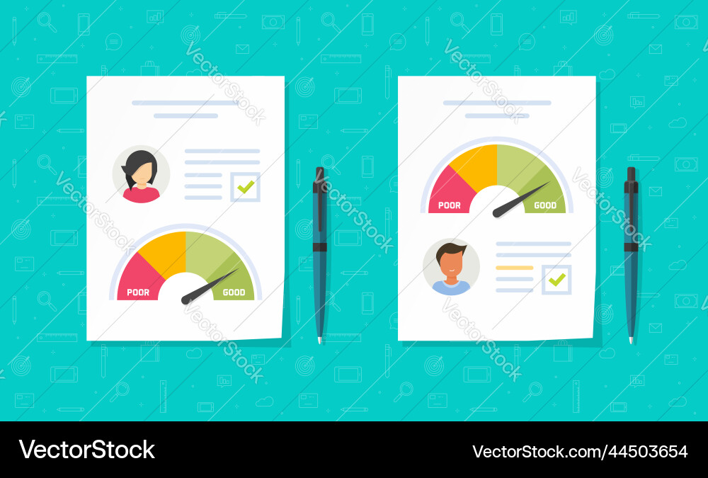 Skill level score personal in cv resume Royalty Free Vector