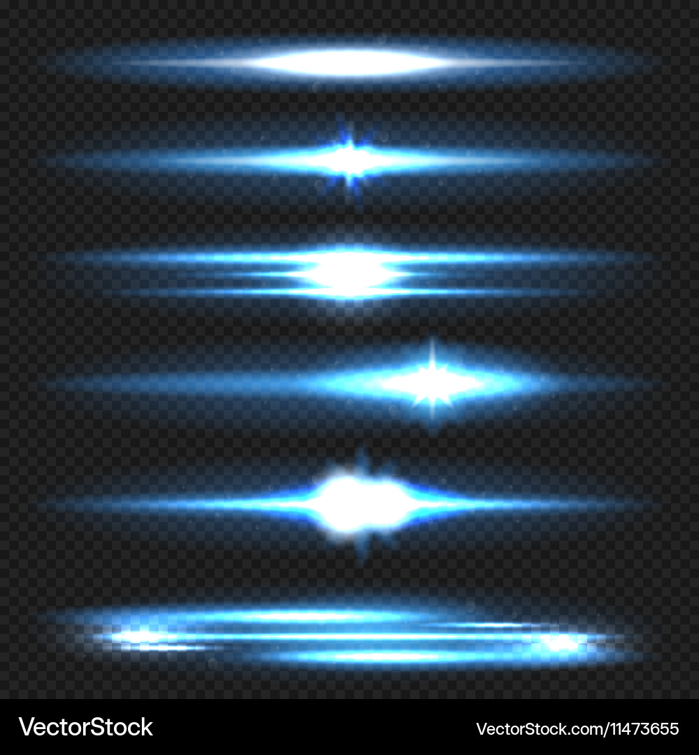 Dynamic Lens Flare Set Royalty Free Vector Image