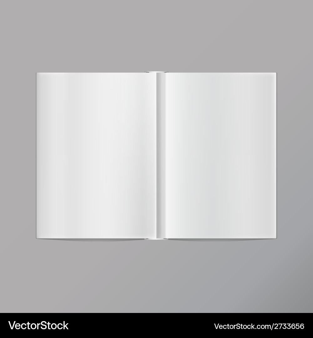 Blank book Royalty Free Vector Image - VectorStock