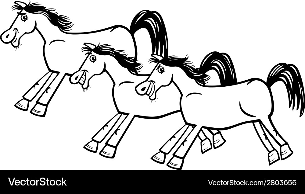 Mustang Horse Vector Logo Ford Outline Running Clip Clipart Side ...