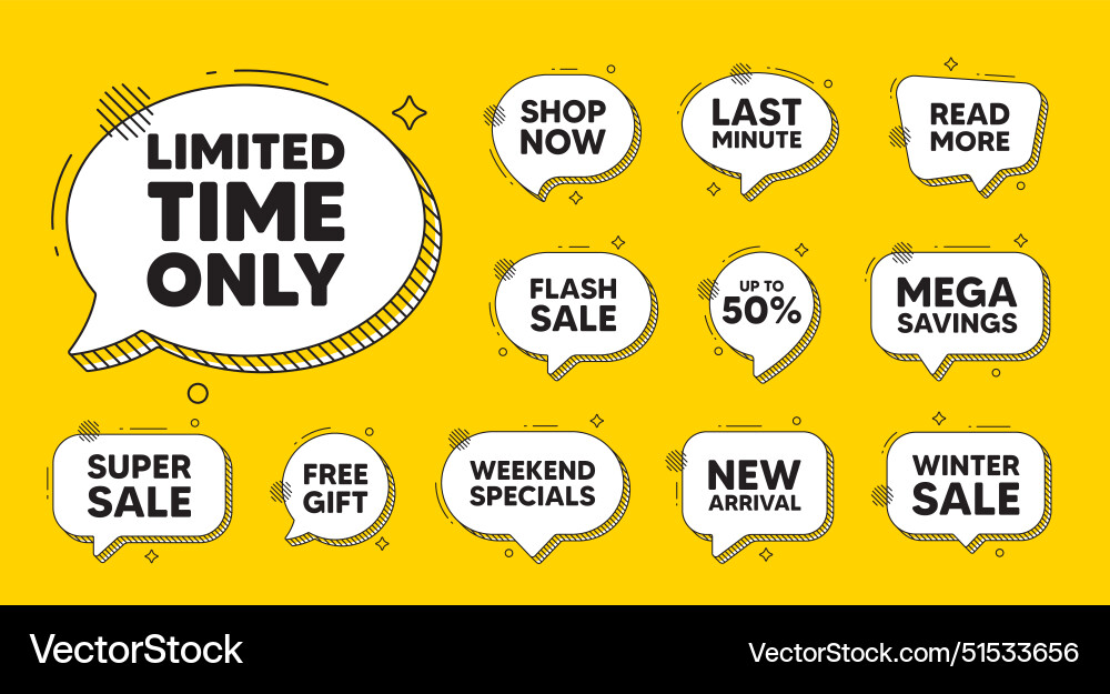 Limited time symbol special offer sign Royalty Free Vector