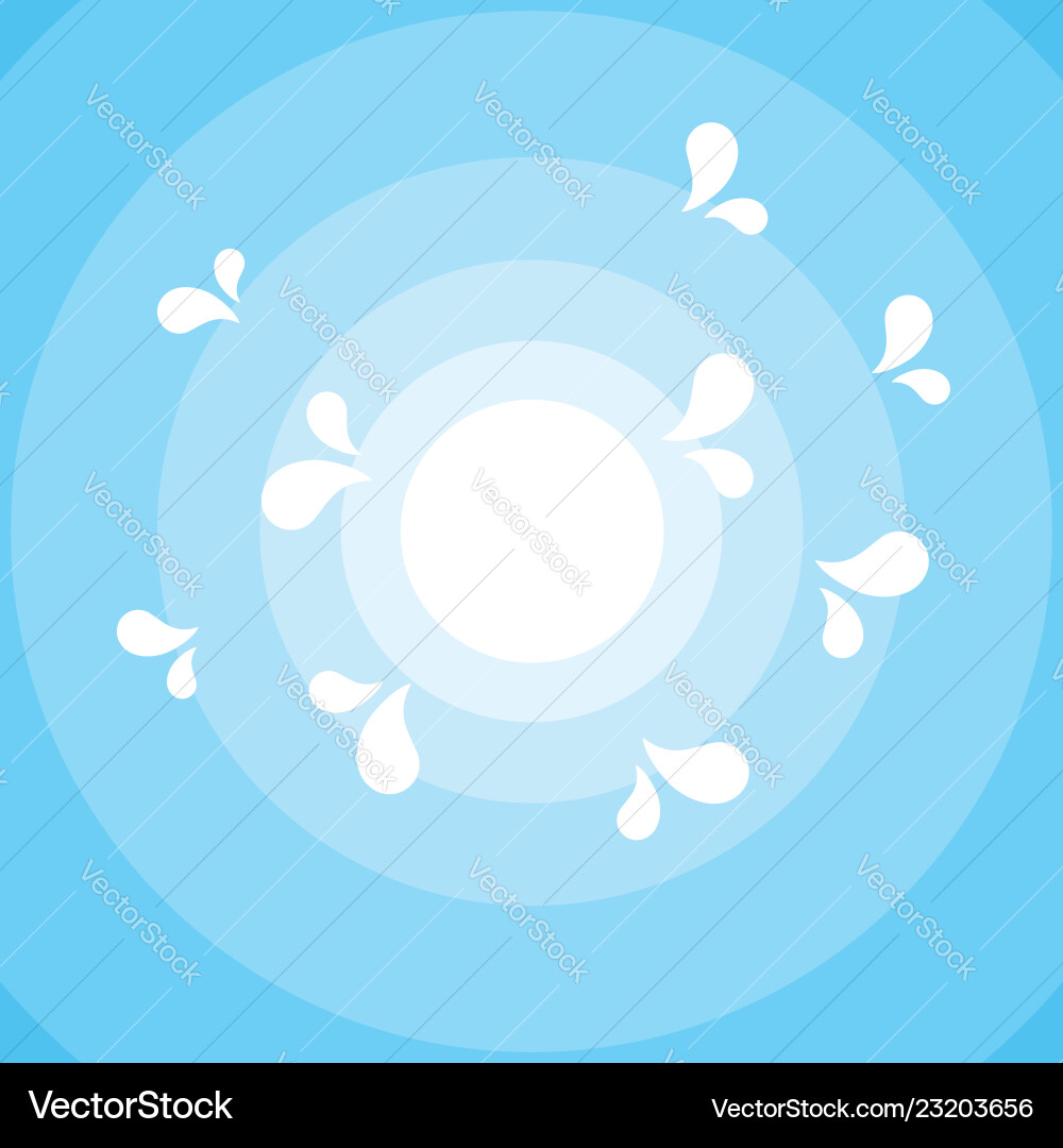 Simple concentric circles background with droplets