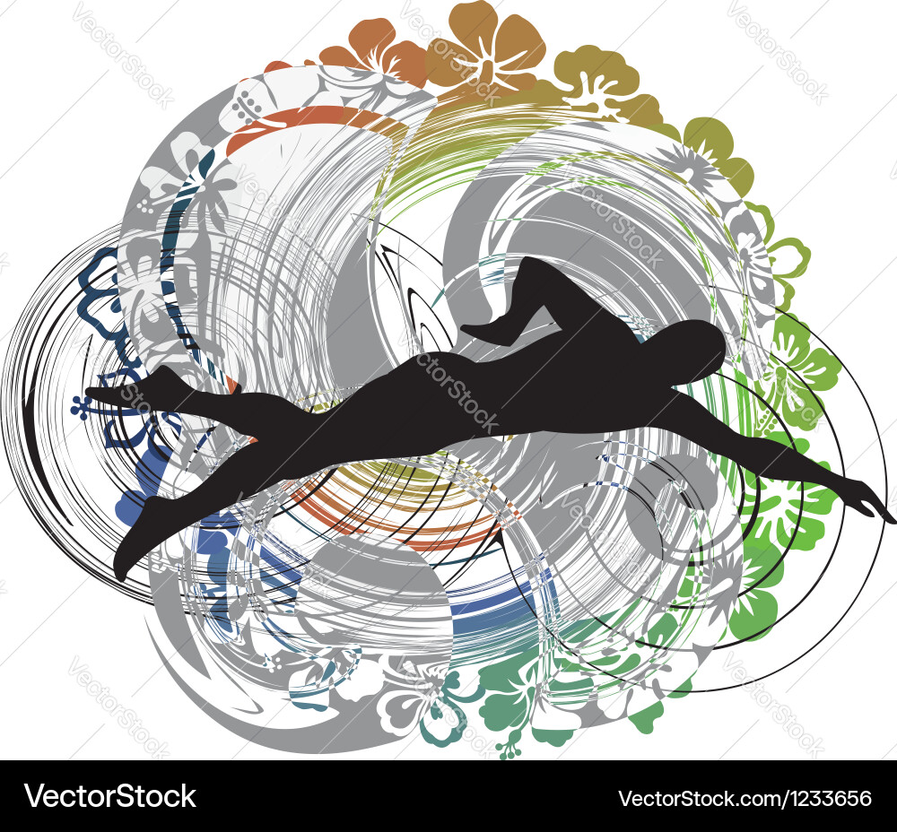 Swimming Royalty Free Vector Image - VectorStock