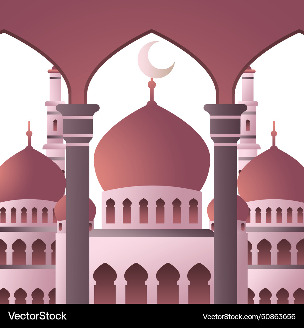 Timeless islamic mosque icons for designers Vector Image