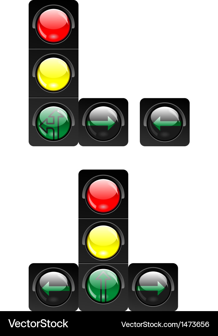 Traffic lights Royalty Free Vector Image - VectorStock