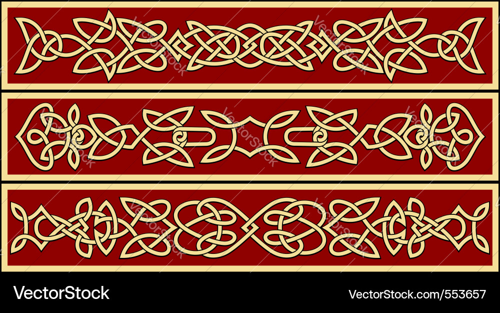 Celtic ornaments and patterns for irish or religio