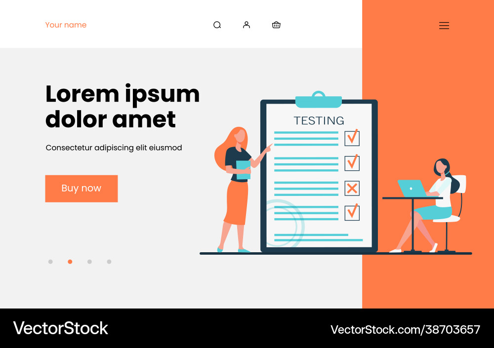 Female student passing exam and checking answers Vector Image