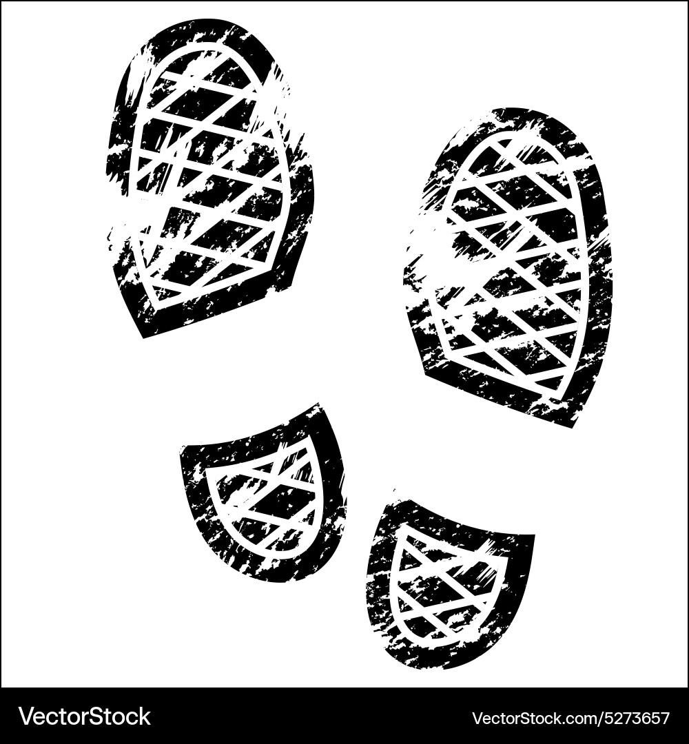 Shoes print Royalty Free Vector Image - VectorStock