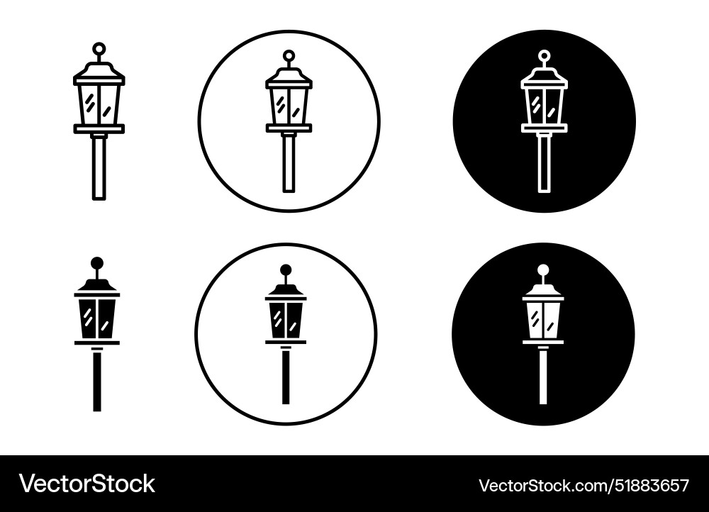 Street lamp icon Royalty Free Vector Image - VectorStock