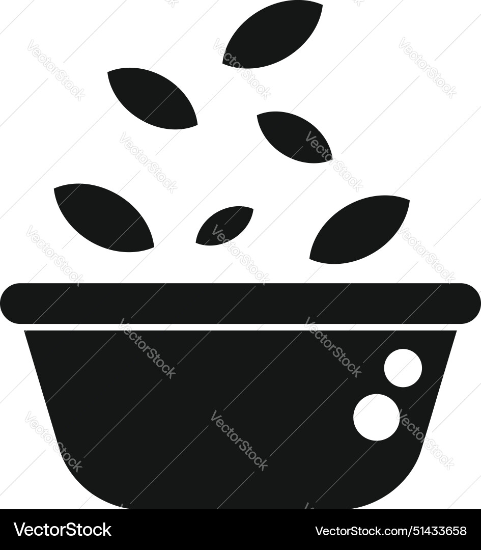 Black and white graphic of seedlings Royalty Free Vector