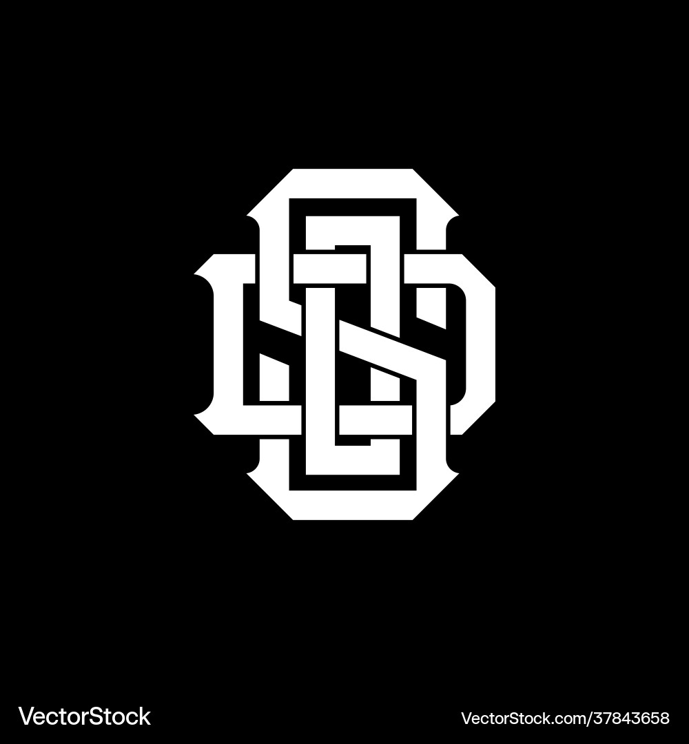 Initial letter sod logo icon Royalty Free Vector Image